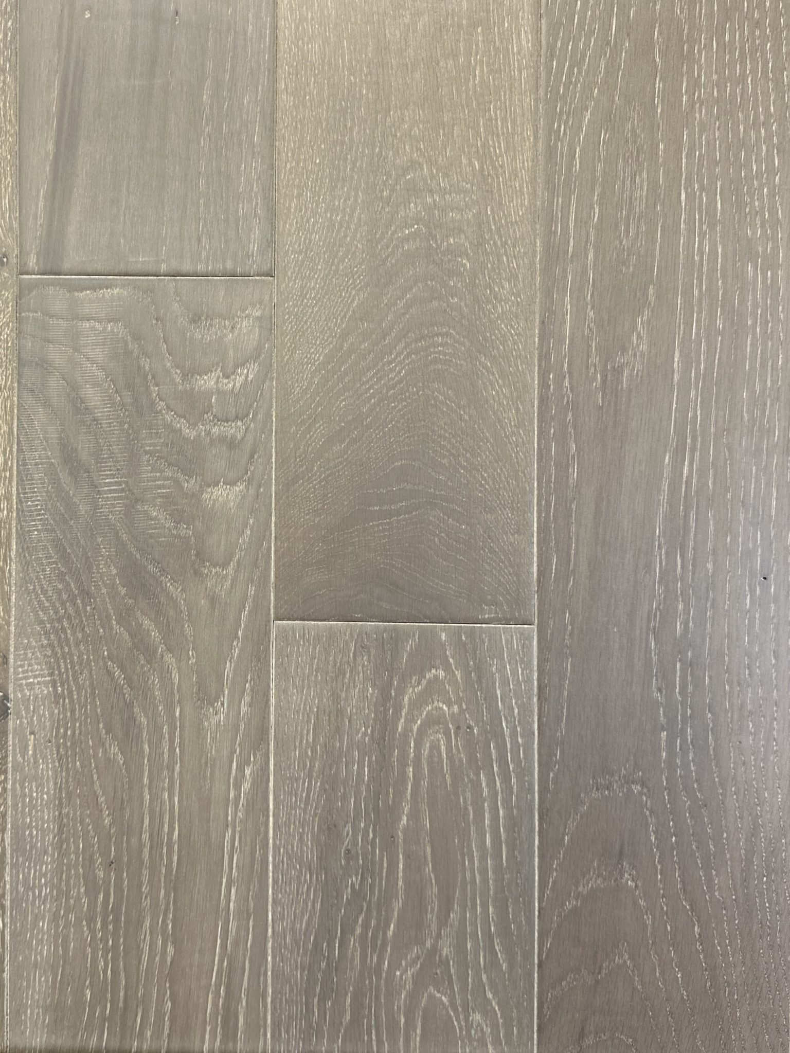 Taupe | Hand-scraped White Oak 3/4" × 5" - Carolina Floor Covering